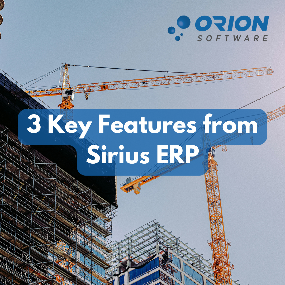 3 Key Features from Sirius ERP